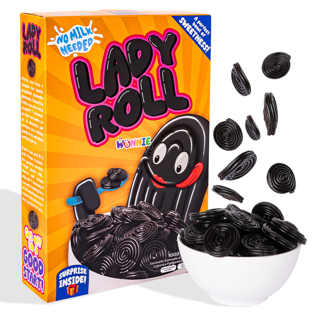 Wunnie Lady Roll - scatola di liquirizie da 1kg – American Uncle