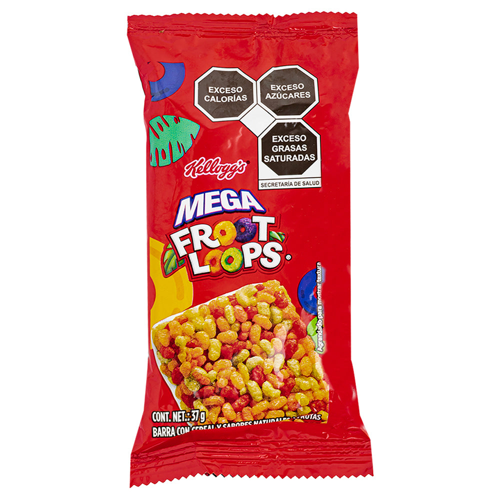 Kellog's Mega Froot Loops - barretta di cereali alla frutta da 37g ...