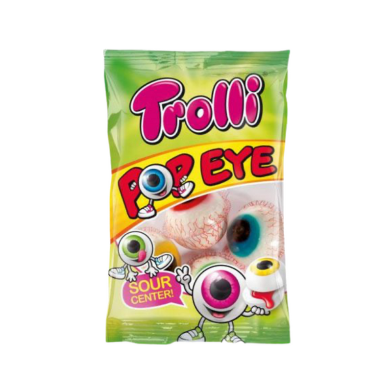 Trolli Pop Eye Sour Center - caramelle gommose aspre alla frutta da 75g ...